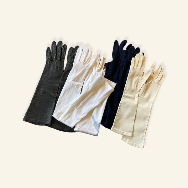 White Opera Gloves - Etsy