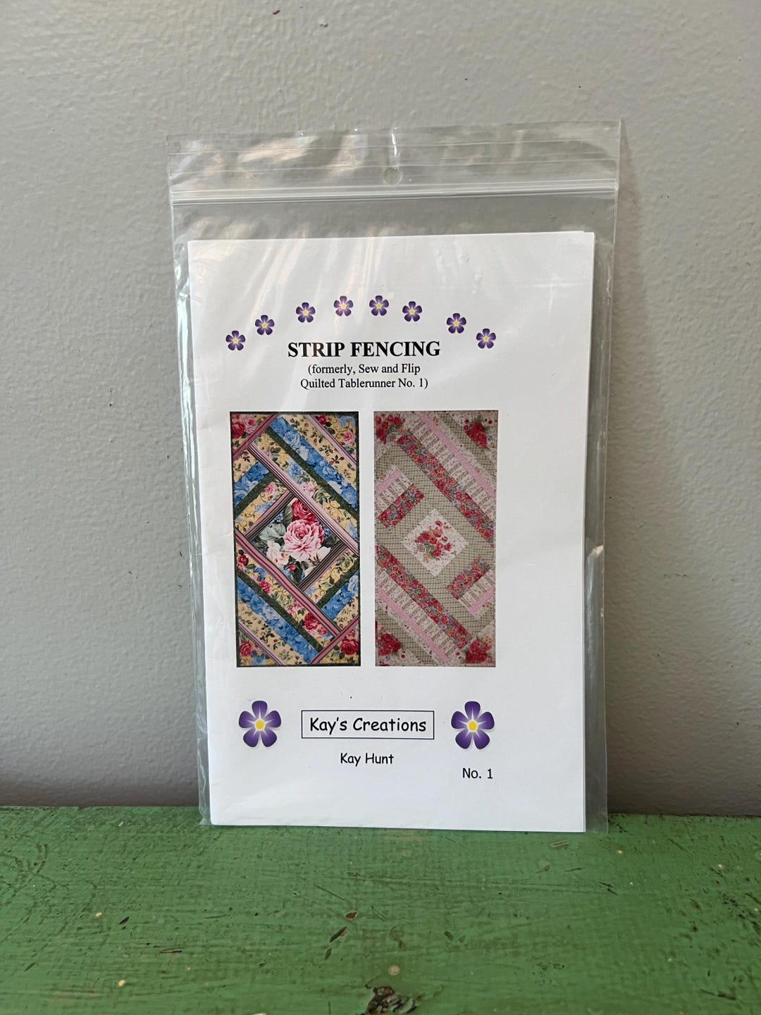Strip Fencing Quilt Pattern. Kay's Creations by Kay Hunt. No.1 - Etsy