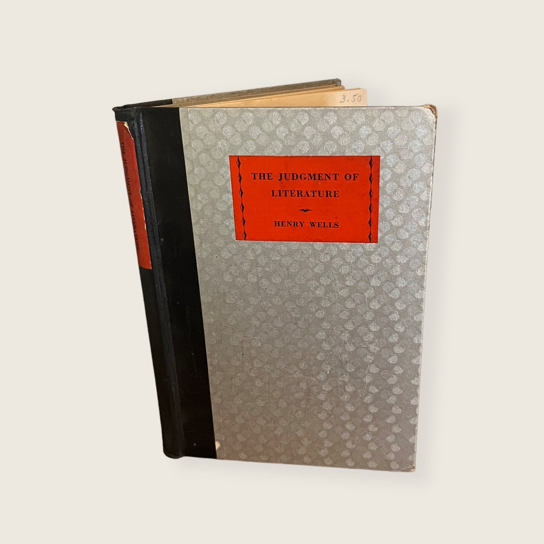 1928 the Judgement of Literature. Vintage Book by Henry Wells. - Etsy