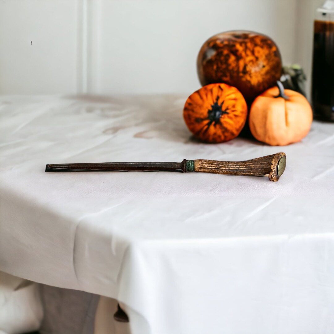 Vintage Stag Horn Honing Rod Knife Sharpener. Antler Bone Handle Honer ...