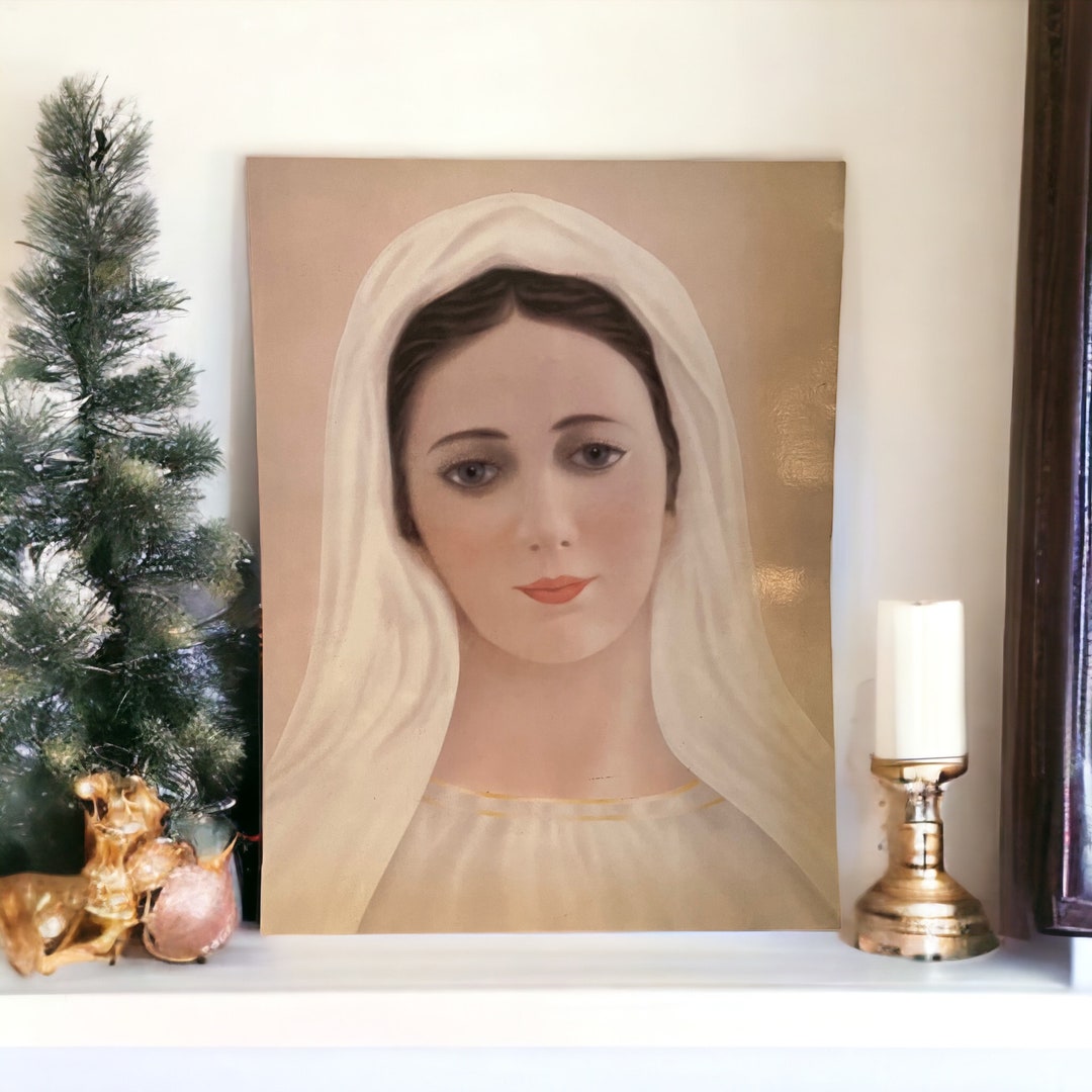 Vintage Madonna Virgin Mary Catholic Print. 11x14.5. Religious - Etsy