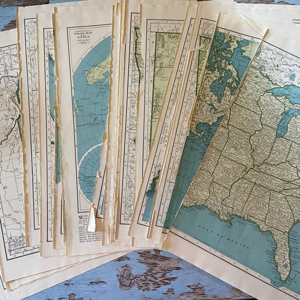 Antique Maps - Etsy