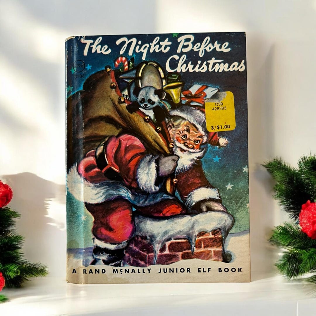 The Night Before Christmas, Vintage 1950s Rand Mcnally Junior Elf ...