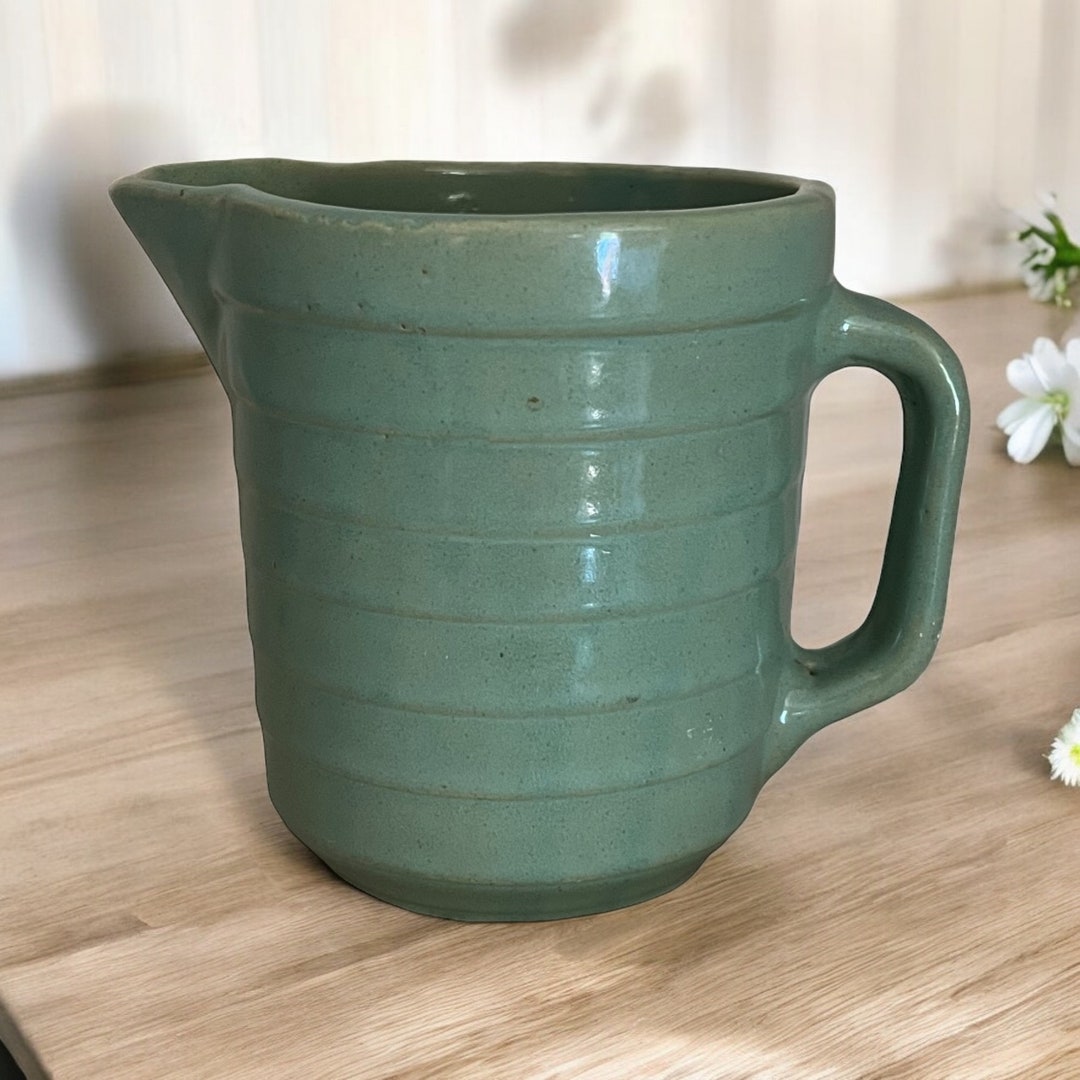 Monmouth Pottery 1920’s Greenware USA Pottery Ceramic Milk Batter ...