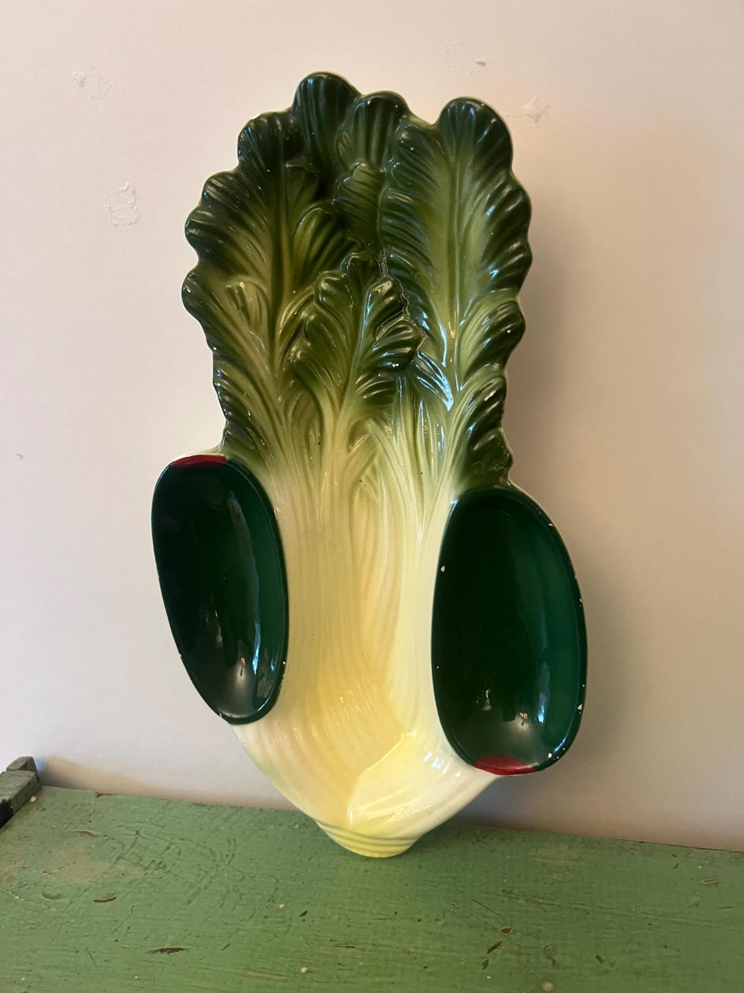 Celery & Olive Ceramic Serving Dish. Figural Platter. Made by Saladays ...