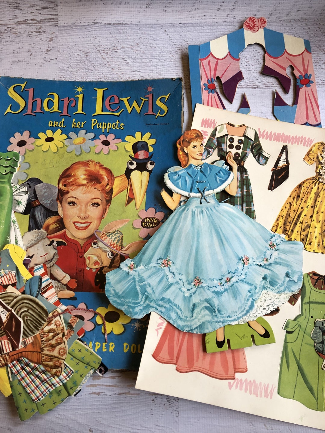 1960 Shari Lewis Paper Dolls. Vintage Doll Set. Shari Lewis & Her ...