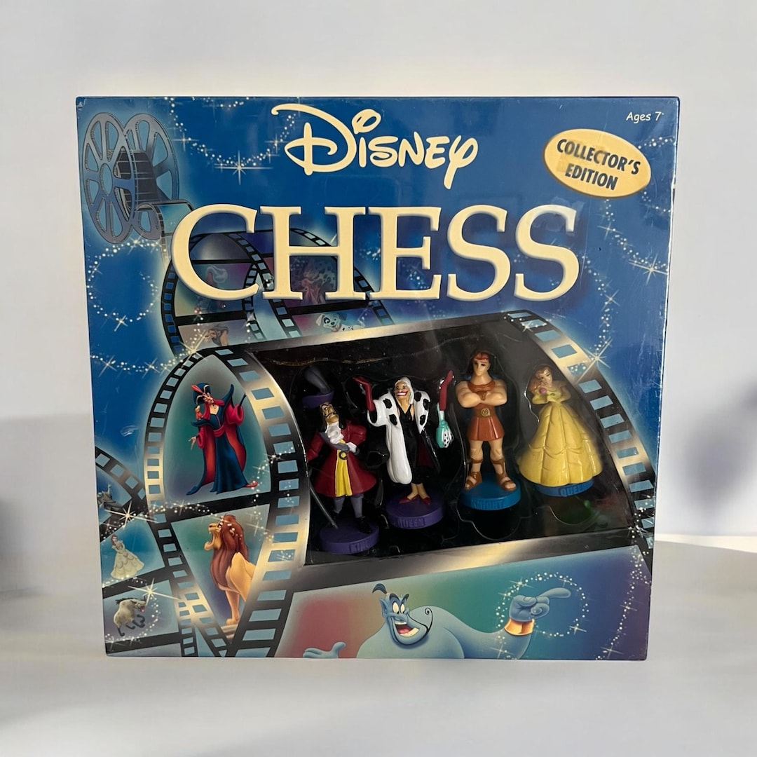 Disney Chess Set Collectors Edition Heroes & Villains Hand Painted ...