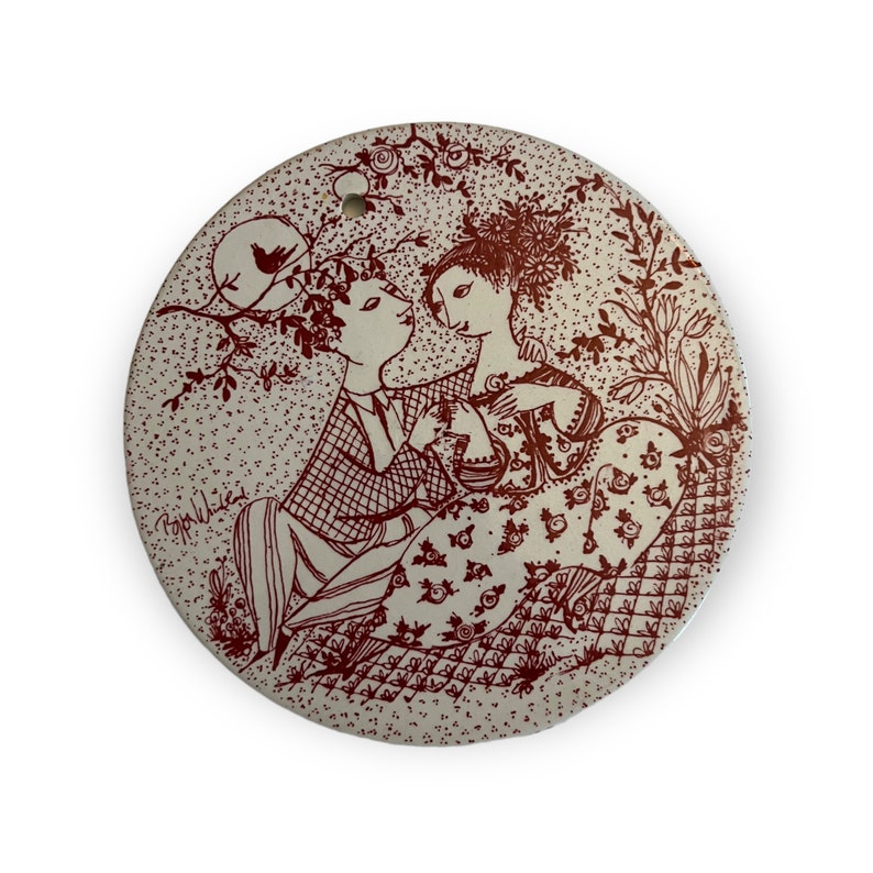Vintage Bjørn Wiinblad. Birth Month Plate. May Wall Plaque / - Etsy