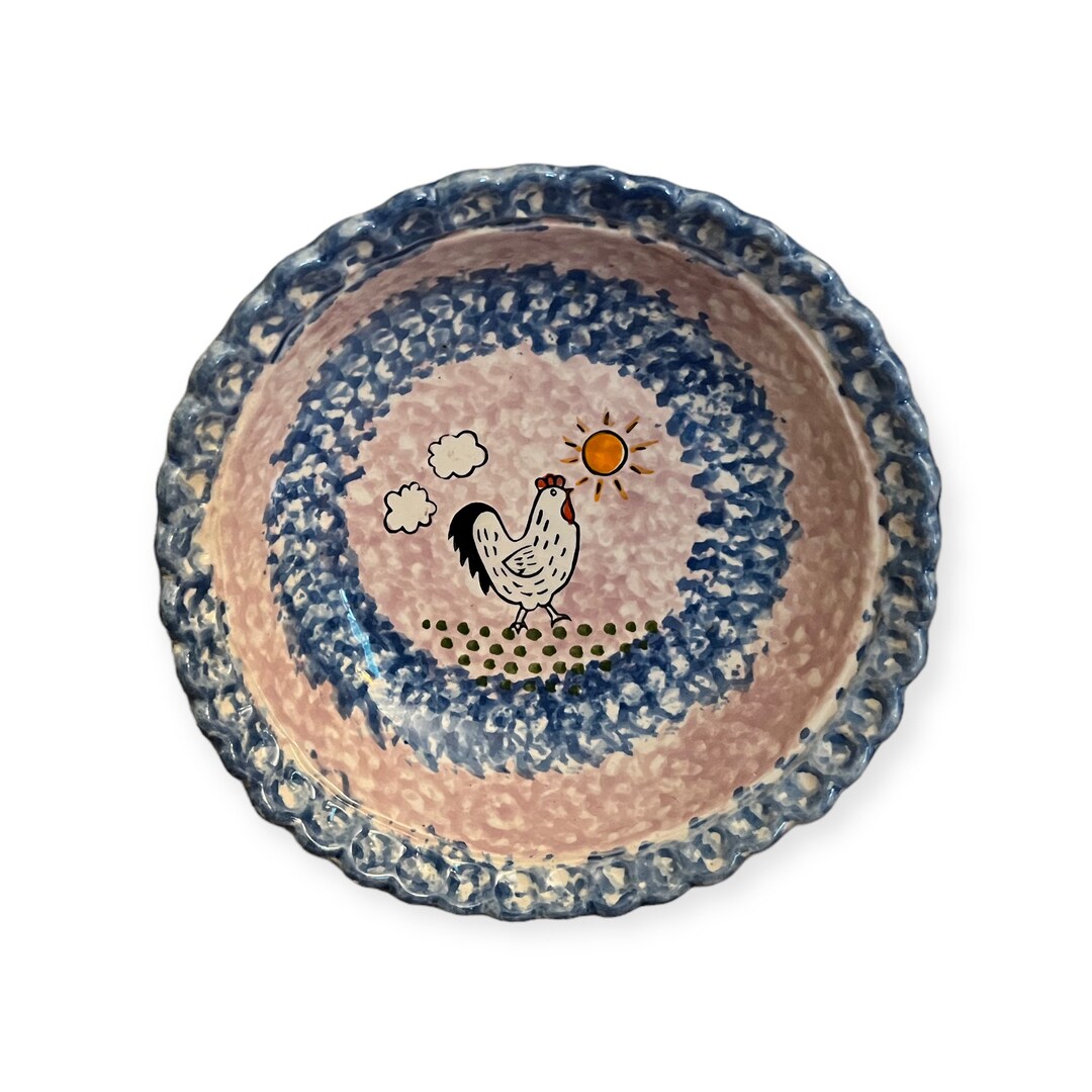 Vintage Andrea West Sigma 8 Rooster Bowl Pinch and Coil. Farm House ...