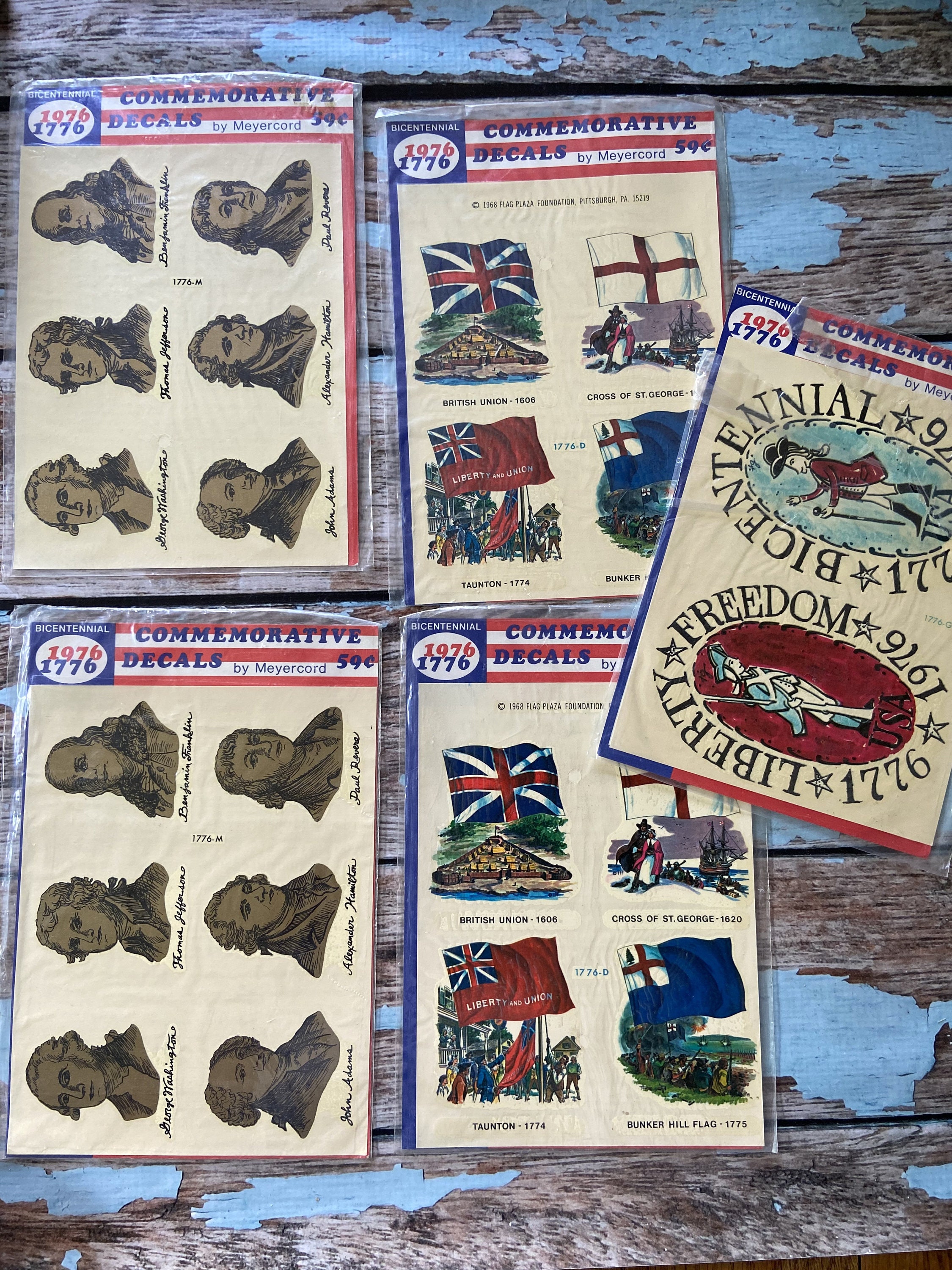 Vintage Bicentennial Decals. 1776-1976 Commemorative Decals by - Etsy UK