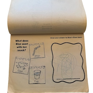 1998 Blue's Rainy Day Games Activity Tablet. Blues Clues. Vintage ...