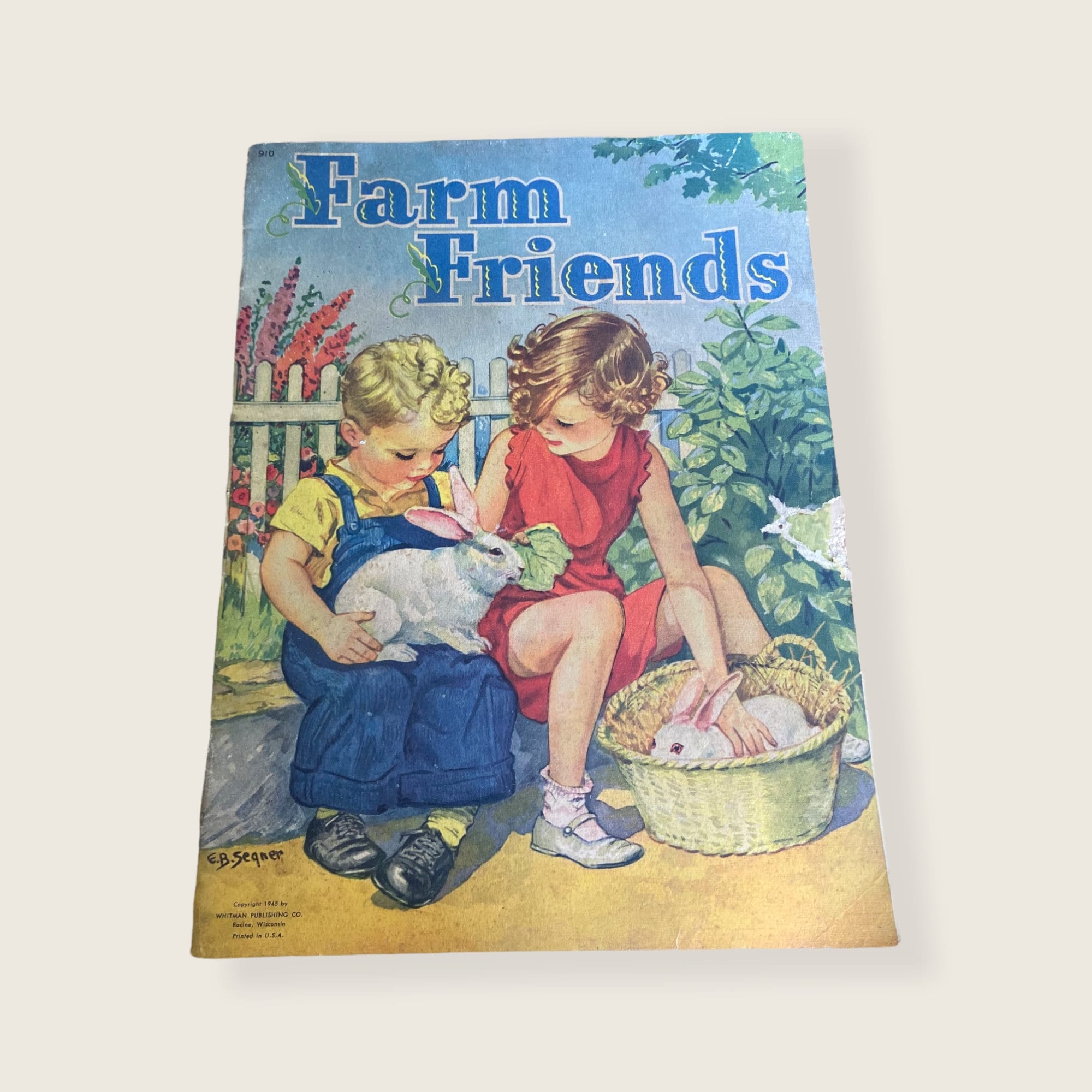 1945 Farm Friends Children's Book. Vintage Book - Etsy