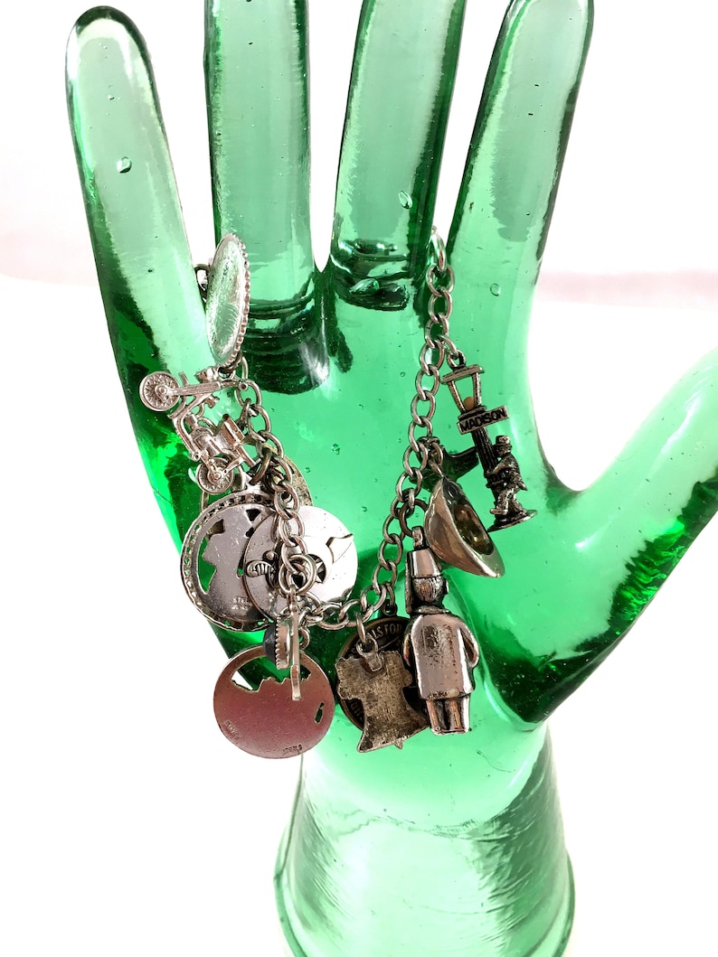 Sterling Silver Charm Bracelet W Shriners' Charms. 7 - Etsy