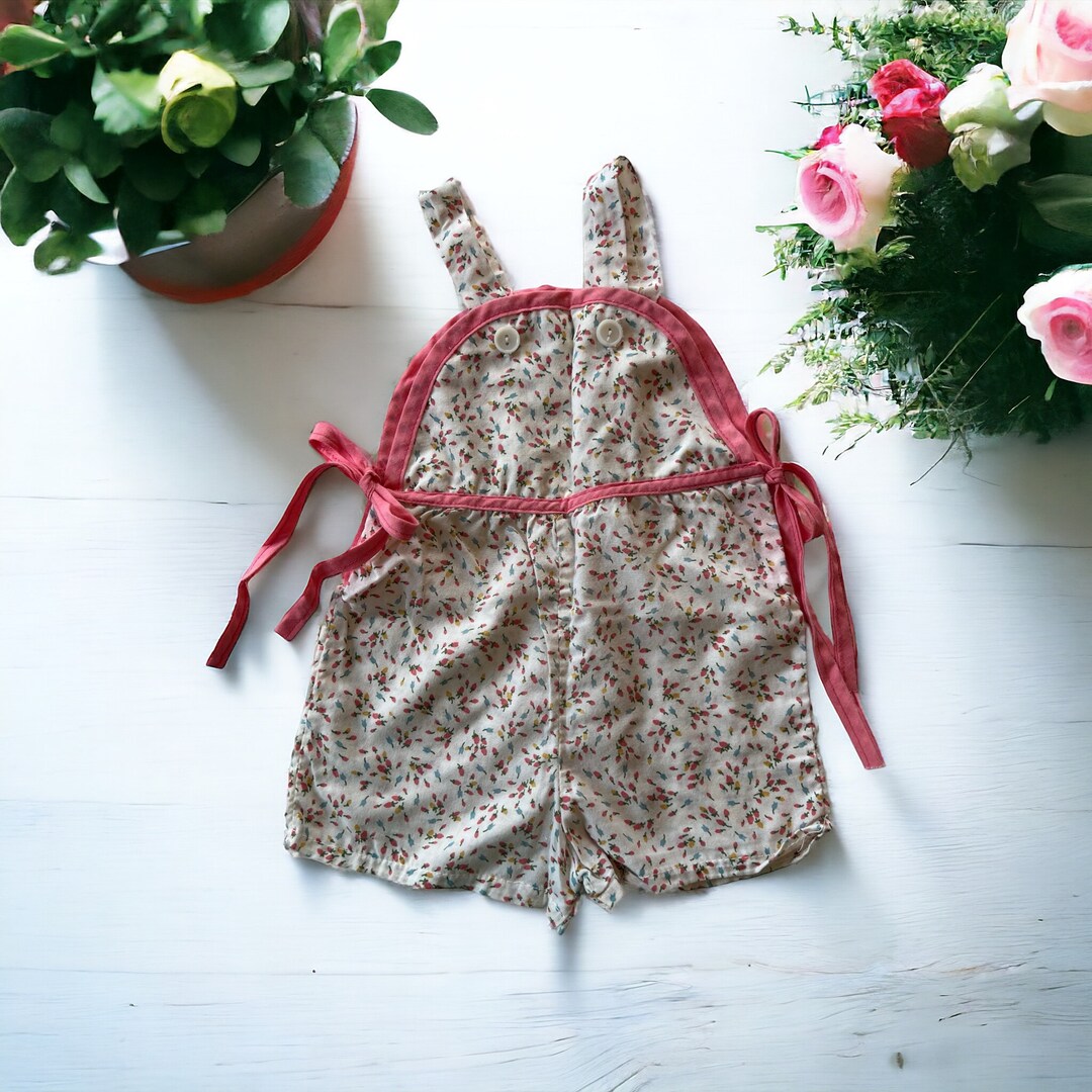 Vintage Spring Overall Outfit. Size 2T. Piccolo One Peace Easter ...