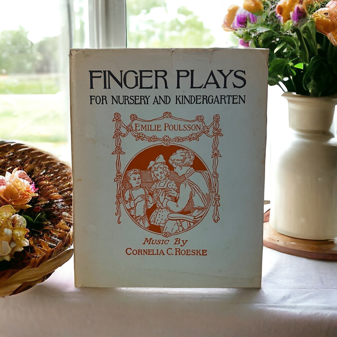 1963 Finger Plays for Nursery and Kindergarten. Vintage Childrens Book ...