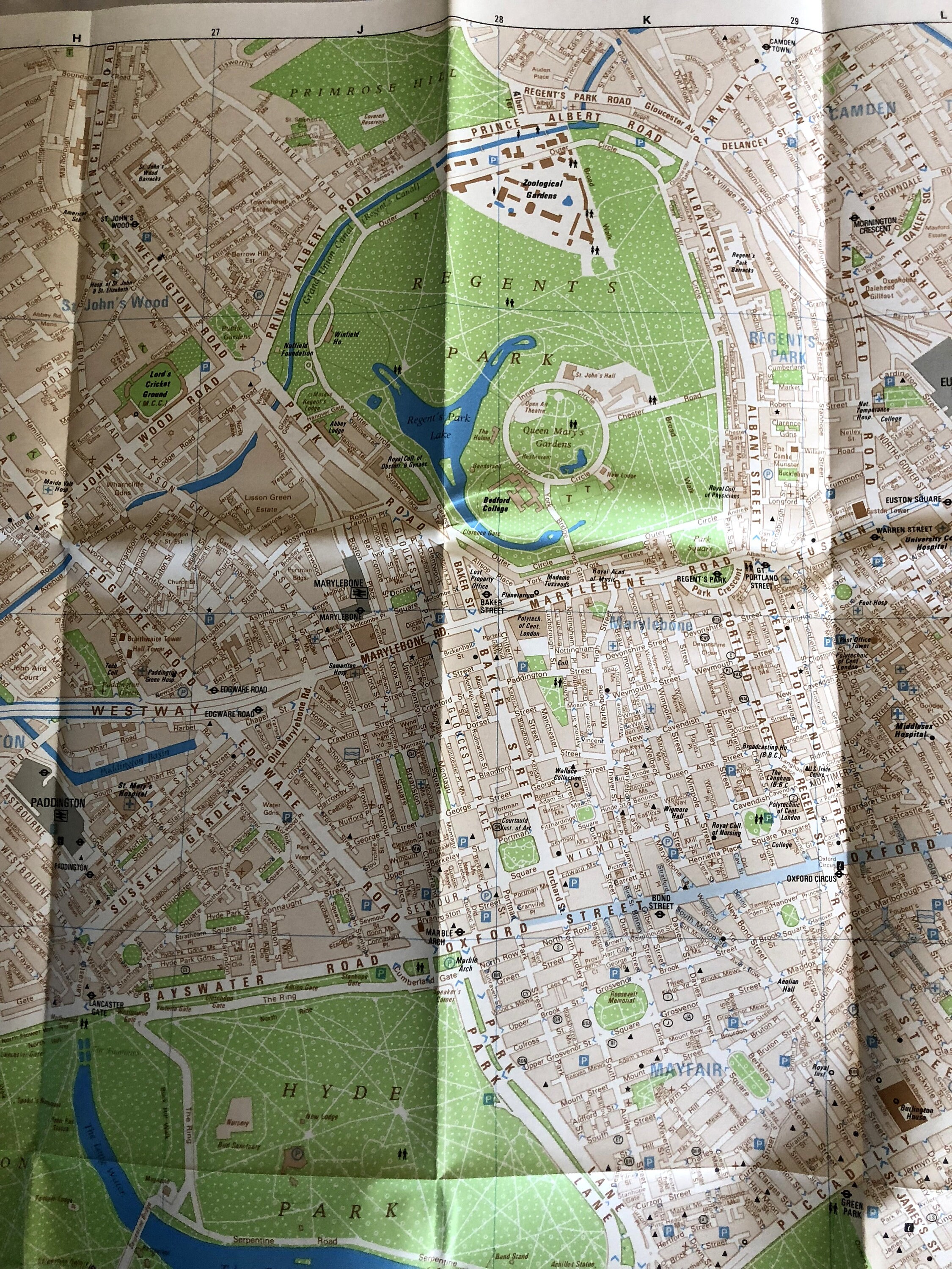 Vintage London City Map. 1978 Bartholomew Central London | Etsy