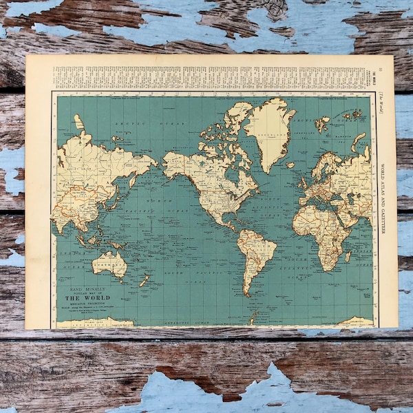 Vintage Map - Etsy