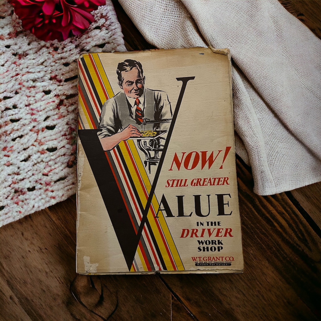 W. T. Grant Driver Home Workshop Power Tools Vintage 1930s Advertising ...