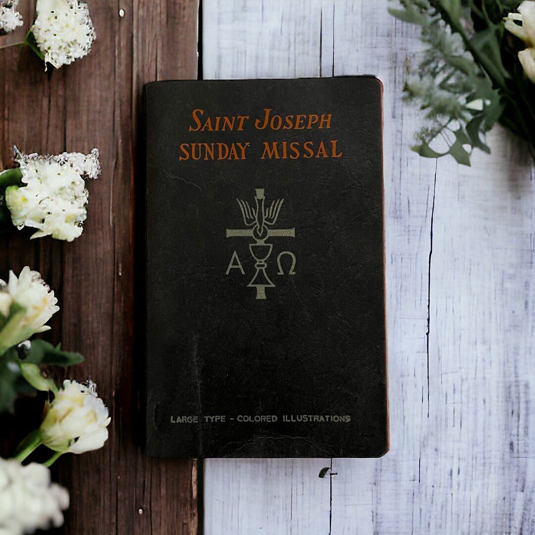 1963 Catholic Missal. St Joseph Sunday Missal. Large Type, Colored ...