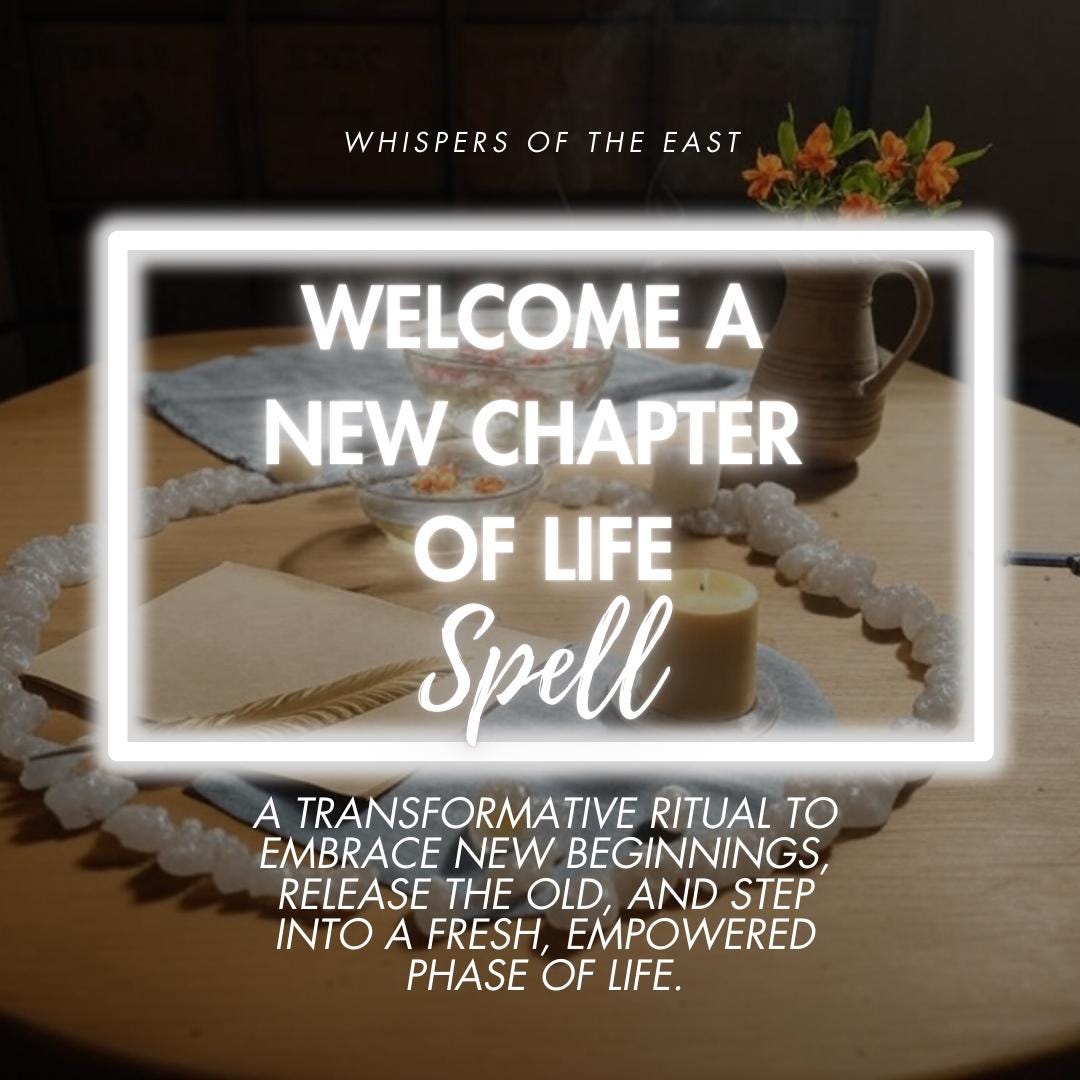 New Chapter of Life Spell: Personalized Ritual + Guidance (PDF Included ...