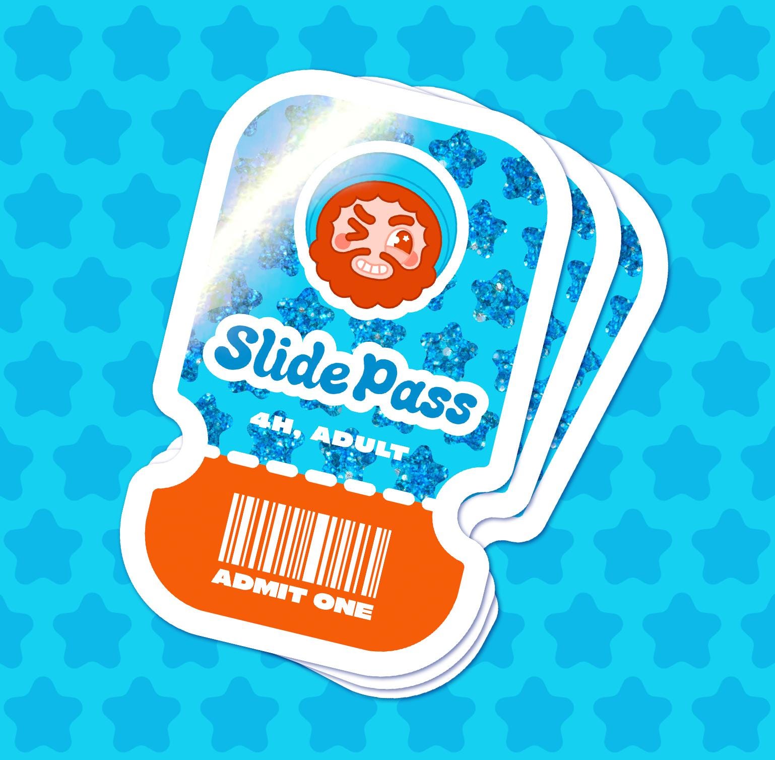 Goob Lagoon Ticket Slide Pass Sticker - Etsy