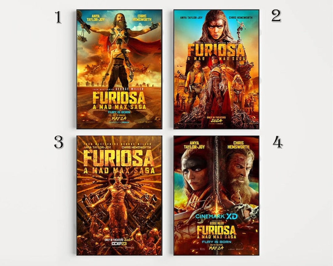 Custom Furiosa 2024 Movie Theaters Unframe Poster, Gift Fans, 2024 ...