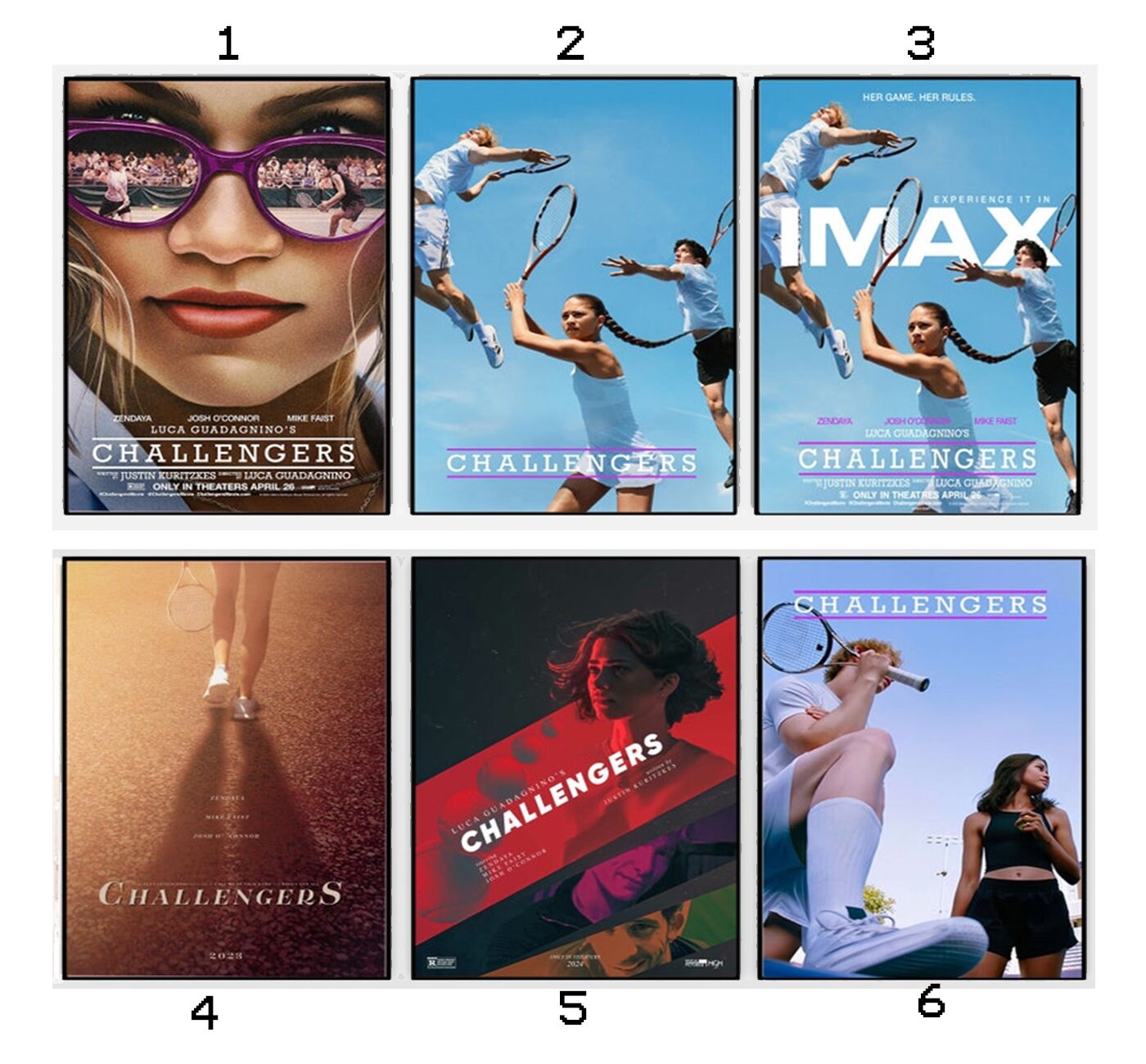 Custom Challengers 2024 Movie Poster, Gift Fan, Film Poster, Gift Fans ...