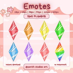 Sims Plumbob Emote | Badges | Channel Points | Discord Twitch Youtube ...