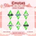 Sims Occult Plumbob Emotes & Badges | Channel Points Icons | Kawaii ...