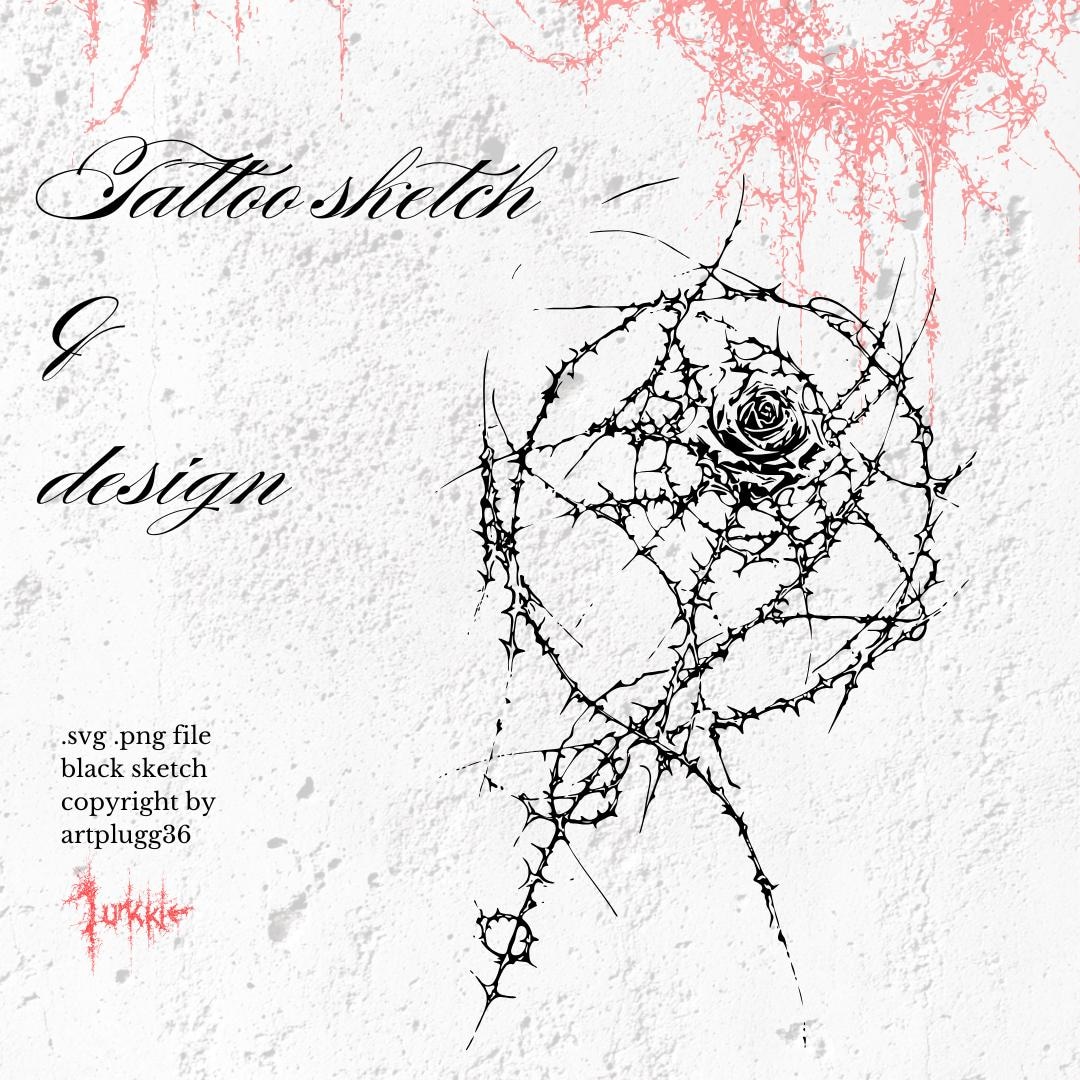 Tattoo Cybersigilism Vector Design, Tattoo Stencil, Exclusive Flash ...