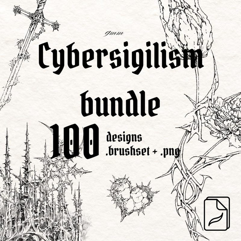 Cyber Sigilism Stencil - Etsy