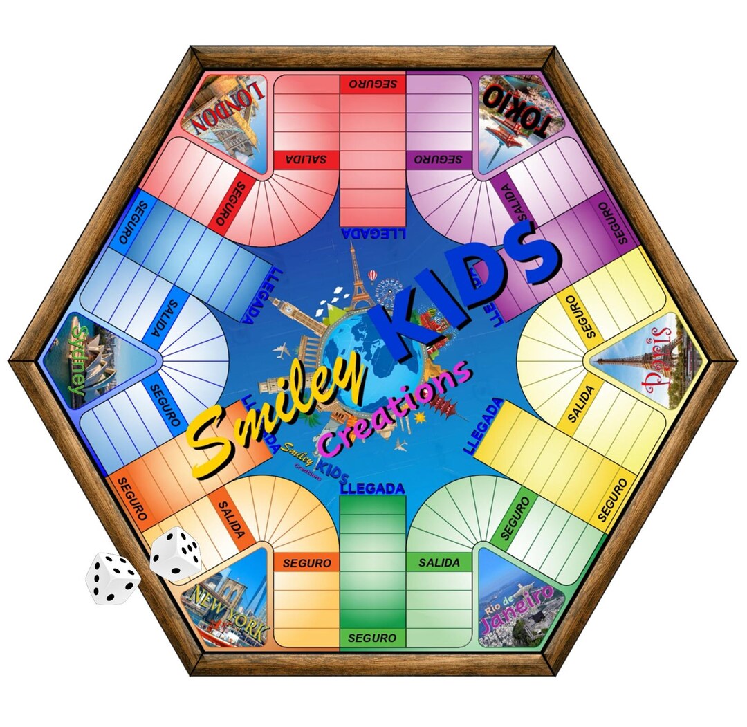 Parks, Parchis, Colombian Parks of 6 Hexagonal MAGNÉTICO / NO MAGNÉTICO ...