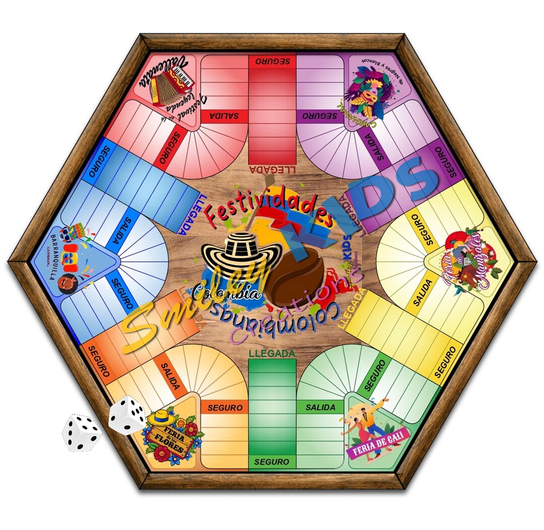 Parques, Game of Mesa, Parchís, Parques Colombiano De 6 Puestos ...