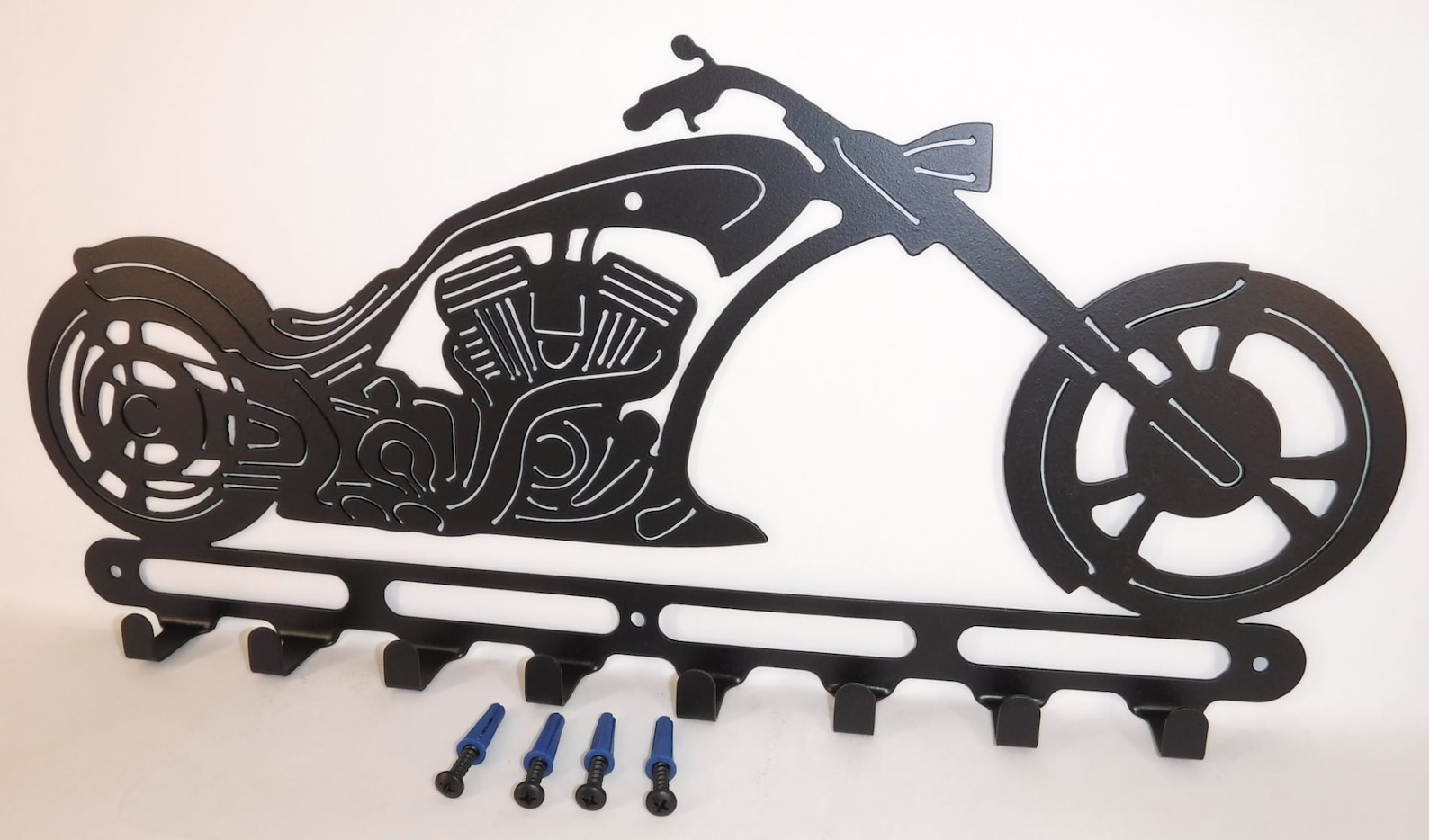 Chopper Motorcycle Key Holder. Satin Black Color. Keys. Key | Etsy