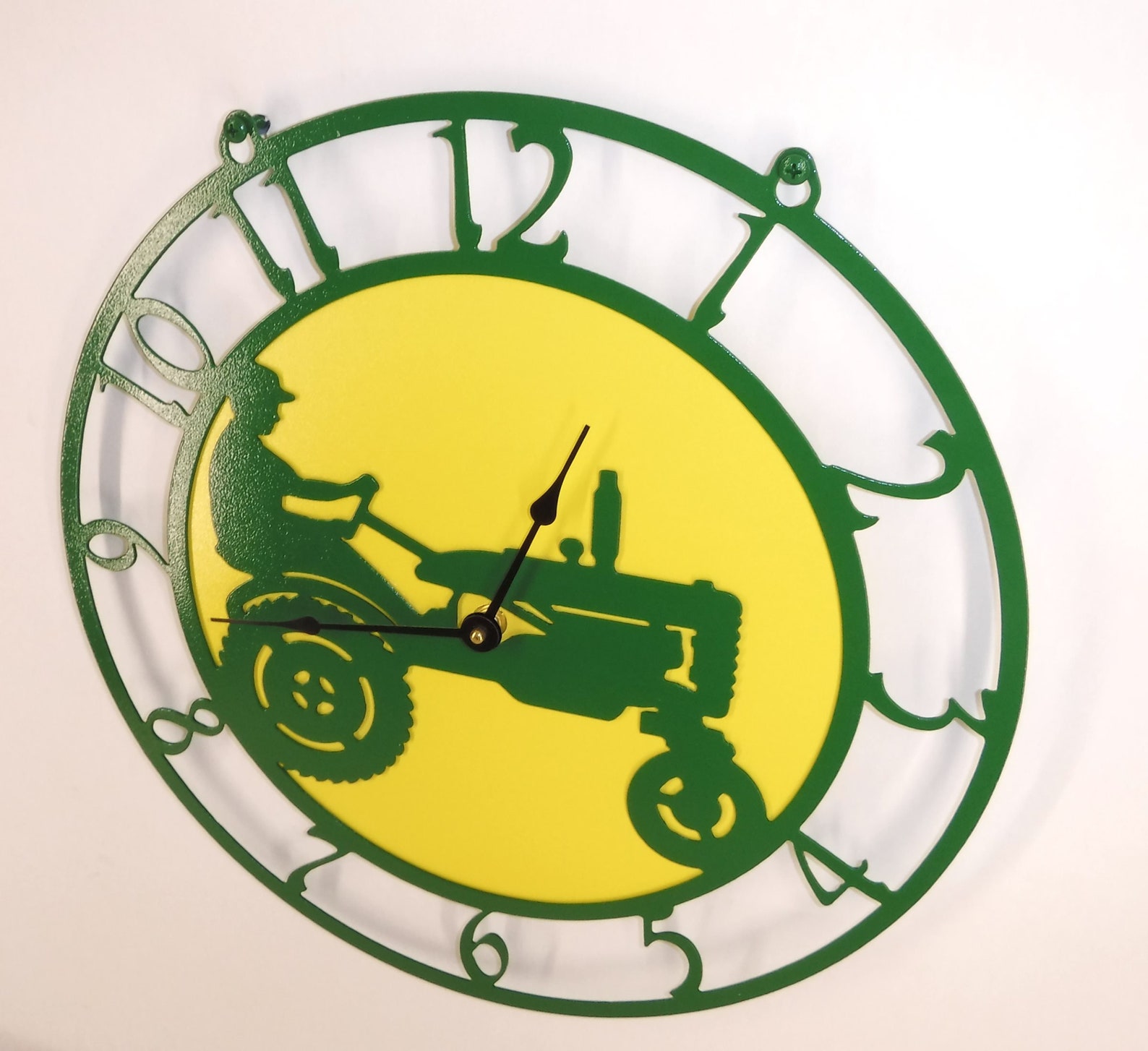 Farmer Wall Clock Tractor Clock Farm Country Decor Country | Etsy