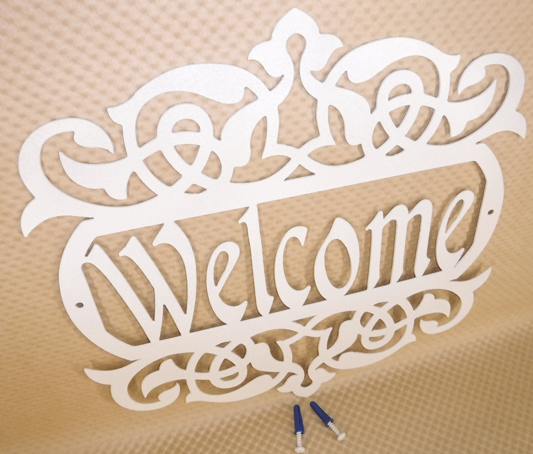 Welcome Sign. Scroll. Wall art. Outdoor sign. Housewarming | Etsy