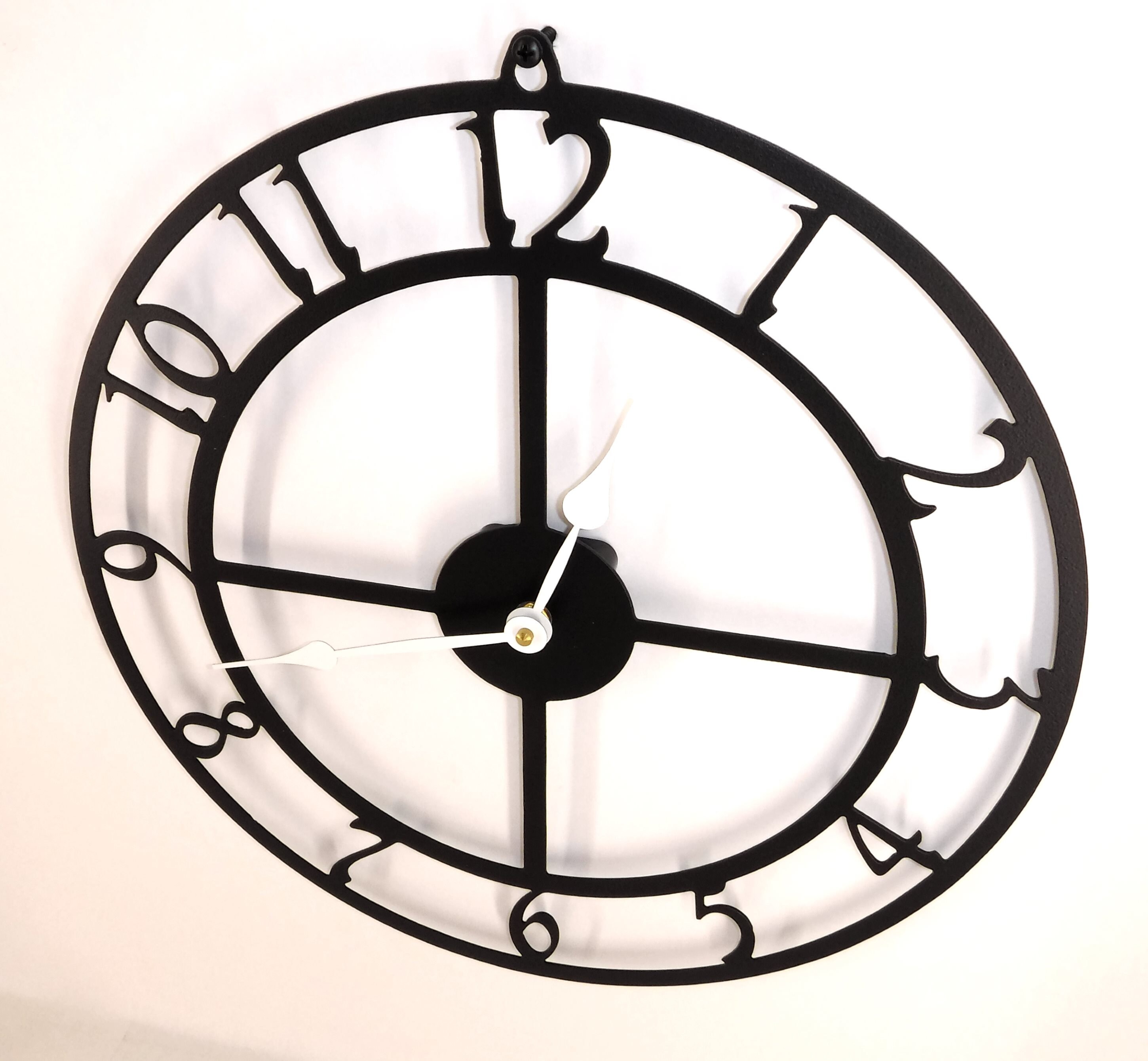 Wall Clock Solid Steel 15 Inch Wide Made in USA Satin Black - Etsy ...