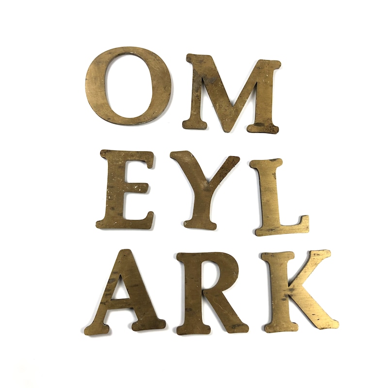 Vintage Wall Letters - Etsy