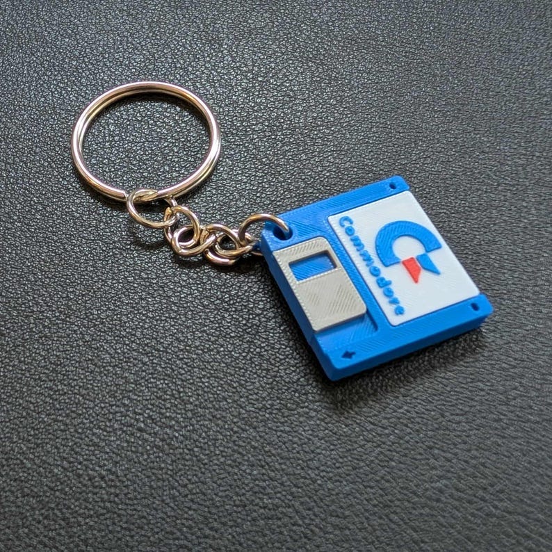 Commodore Floppy Disk Keyring: Retro 80s Computer Keychain - Etsy
