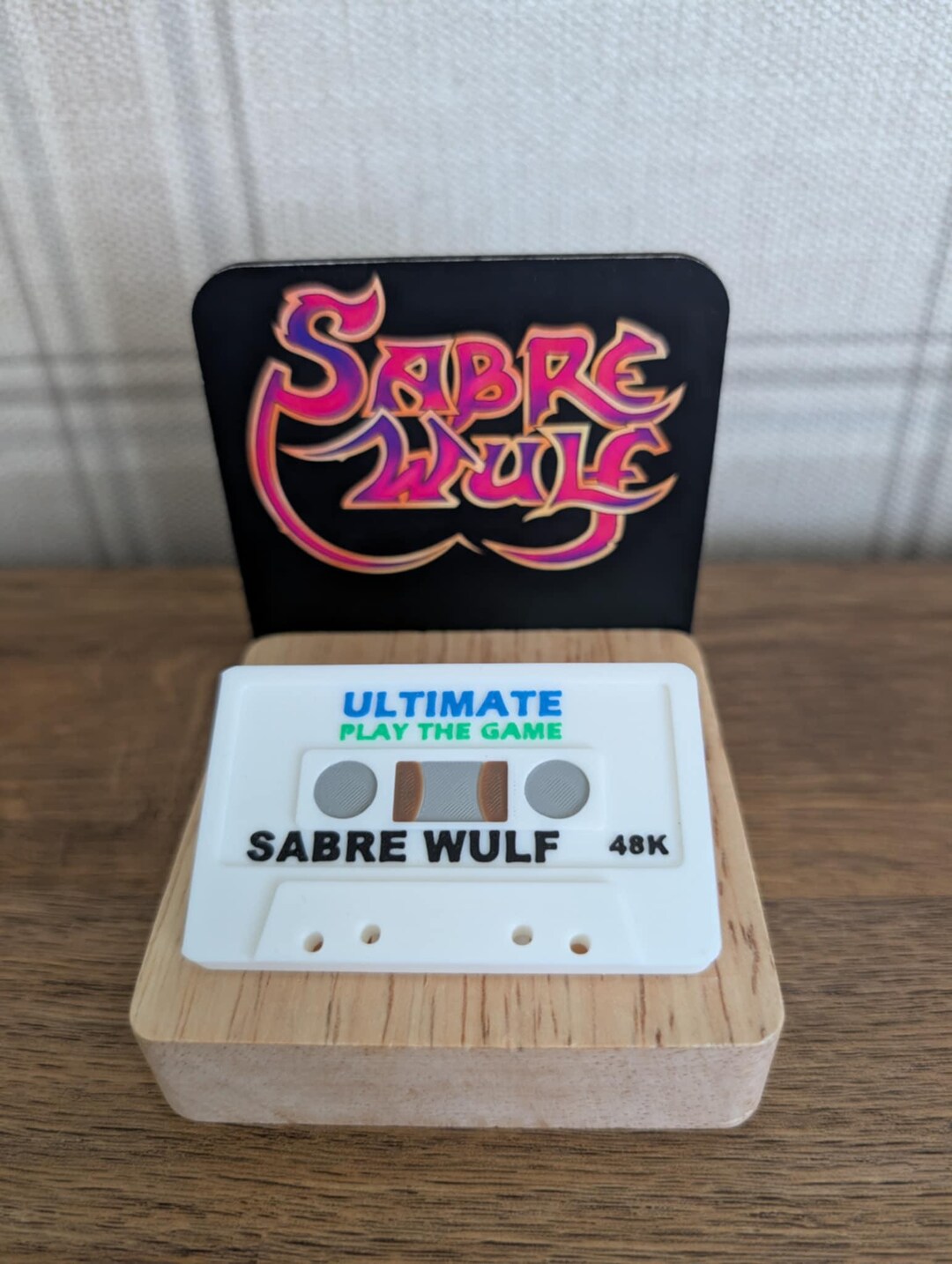 Sabre Wulf Gaming Lamp: Retro ZX Spectrum Cassette Desk Light - Etsy