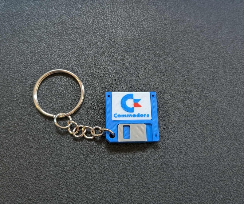 Commodore Floppy Disk Keyring: Retro 80s Computer Keychain - Etsy