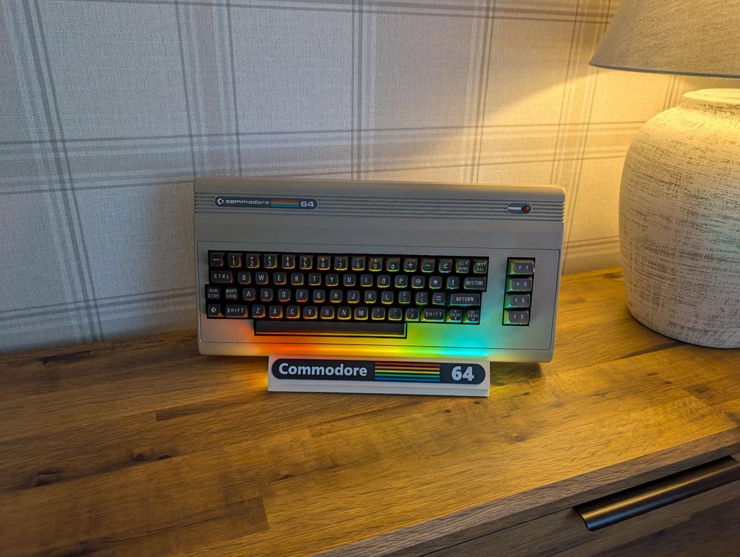 Commodore 64 Retro Display Stand With Lighting – 80s Computer Collector ...