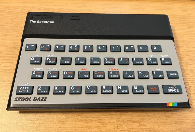 Skool Daze - Spectrum Keyboard Template - Etsy