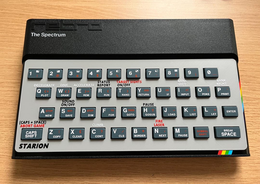Starion - Spectrum Keyboard Template - Etsy