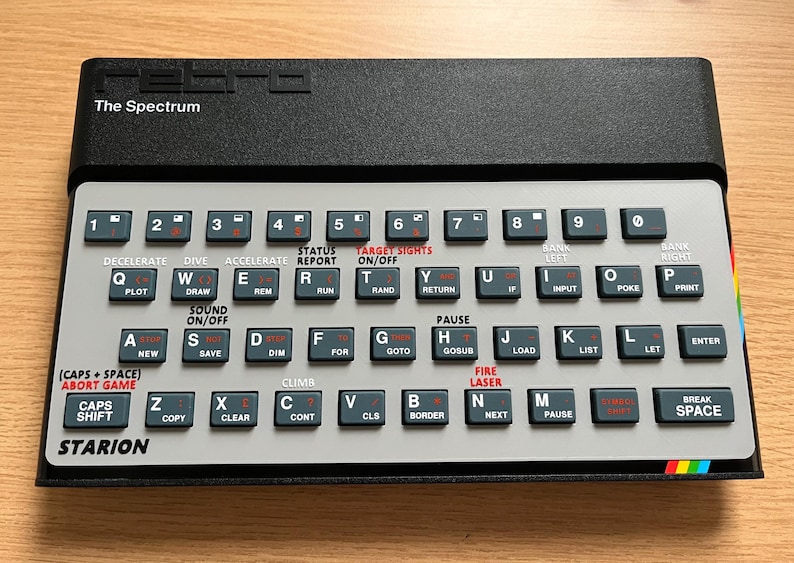 Starion - Spectrum Keyboard Template - Etsy