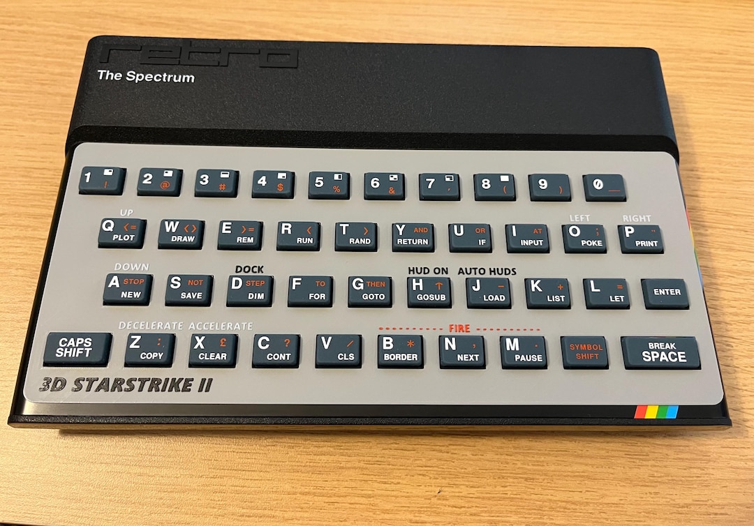 Starstrike 2 - Spectrum Keyboard Template - Etsy