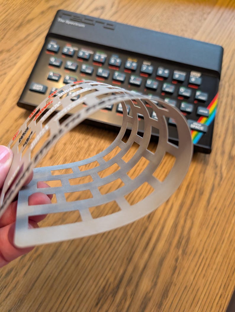 Project Stealth Fighter - Spectrum Keyboard Template - Etsy