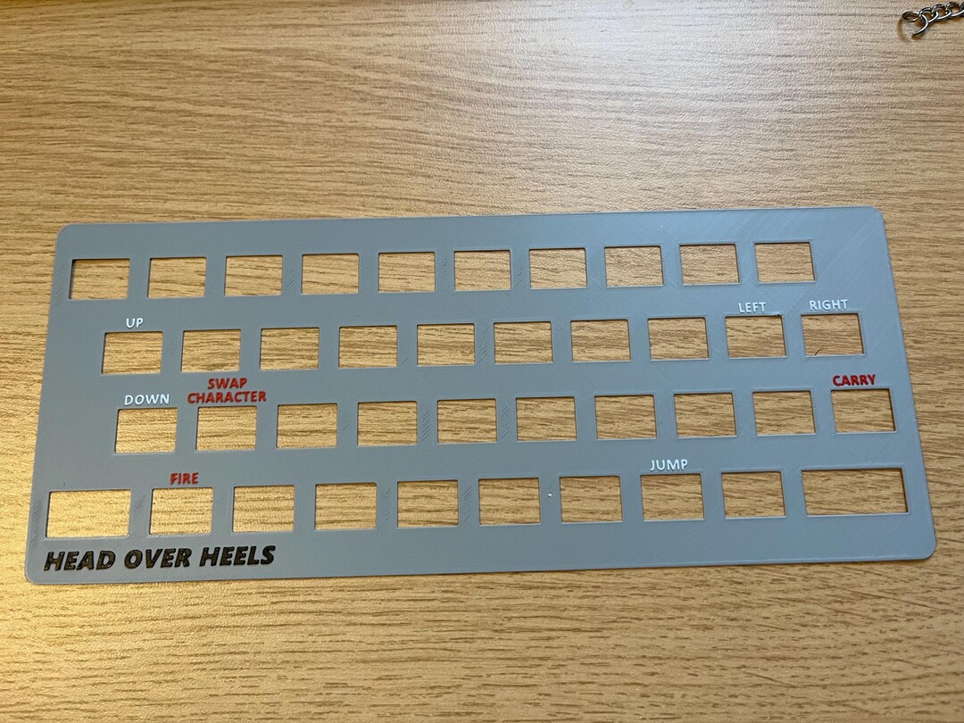 Head Over Heels - Spectrum Keyboard Template - Etsy