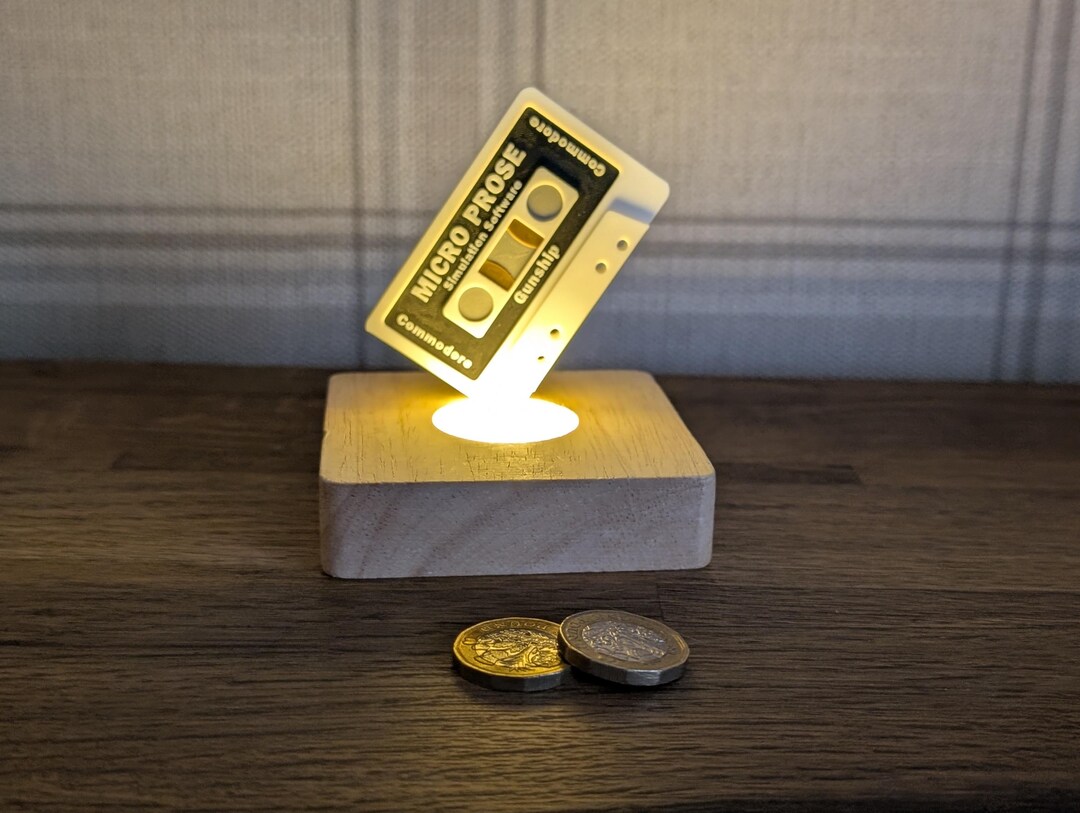 Gunship - Commodore 64 - Retro Cassette Desk Lamp - 3D Printed Gift ...
