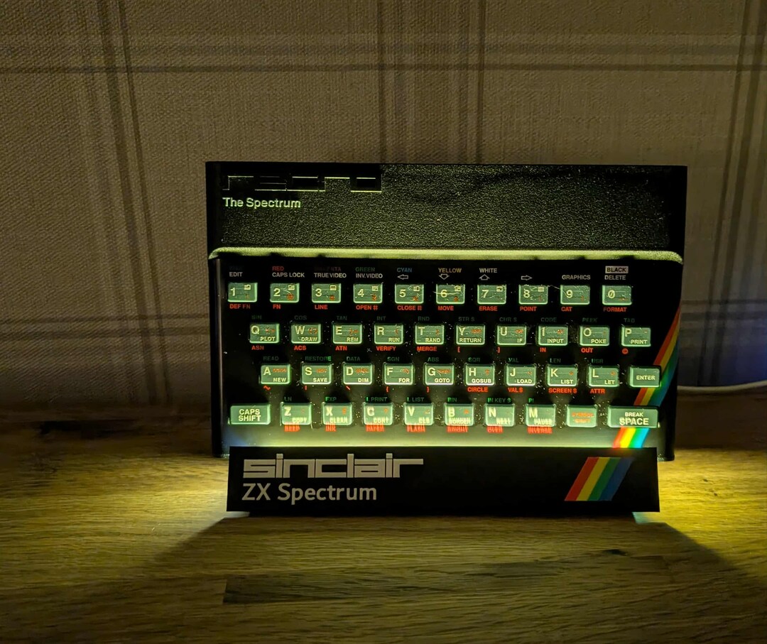 Sinclair ZX Spectrum Retro Display Stand With Lighting – 80s Computer ...